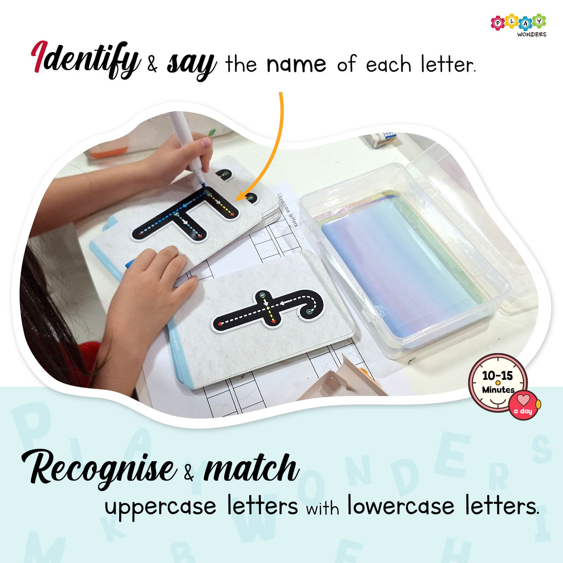 Busy Prints Alphabet Tracing Card (Step 1) – Play Wonders